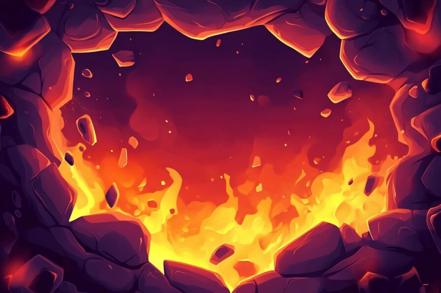 Download Fiery Opening in Rocks Backgrounds Online - Creative Fabrica