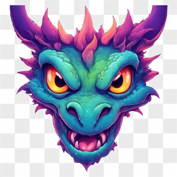 Download Vibrant Dragon Head Illustration Cartoons Online - Creative ...