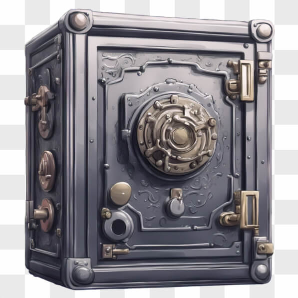 Download Vintage Safe with Intricate Details Cartoons Online - Creative ...