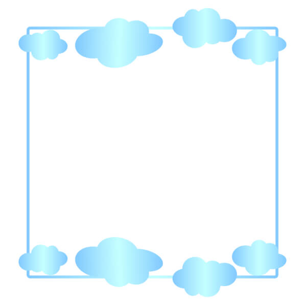 Download Decorative Cloud Frame Frames Online - Creative Fabrica