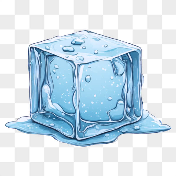 Baixe Cubo de Gelo Derretendo Cartoons - Creative Fabrica