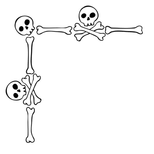 Download Cartoon Skeletons and Bones Illustration Borders & Corners ...