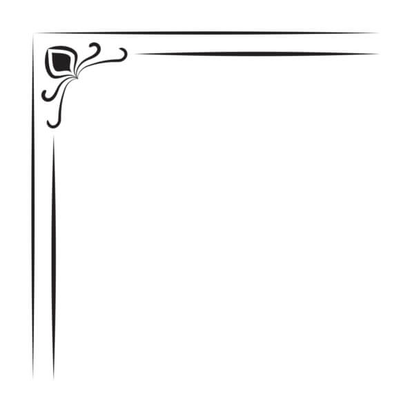 Download Elegant Decorative Corner Border Design Borders & Corners Online - Creative Fabrica