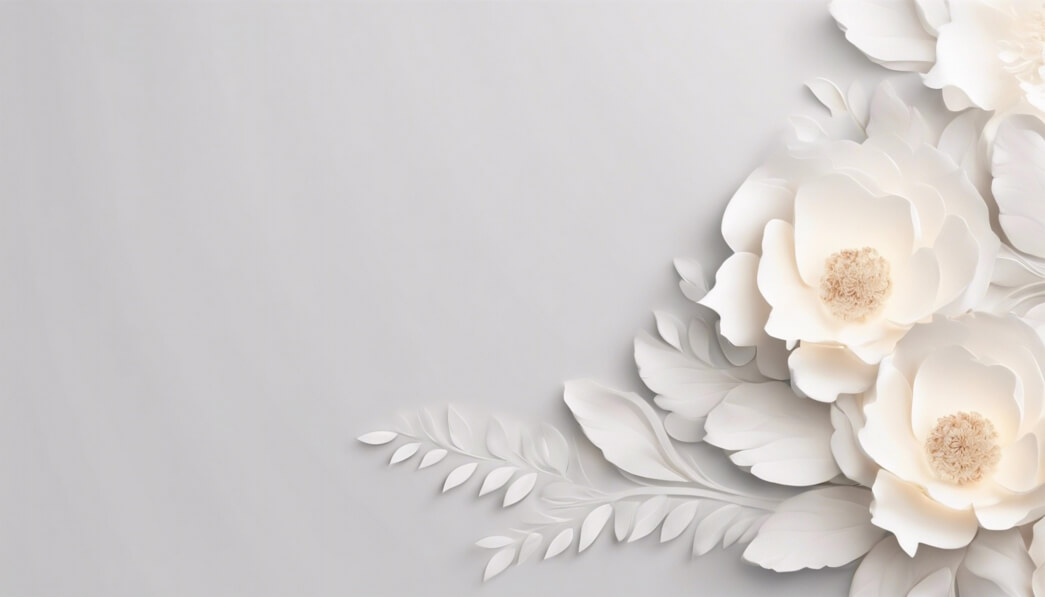 Download Elegant Paper Flowers on Gray Background Backgrounds Online ...
