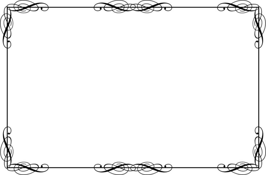 Download Elegant Black Border Design Frames Online - Creative Fabrica