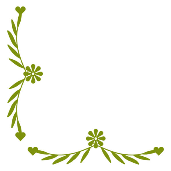 Download Floral Decorative Border in Green Borders & Corners Online ...