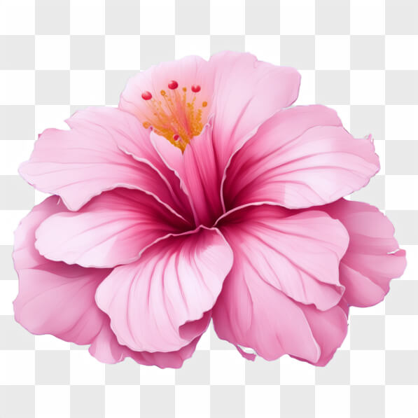 Download Beautiful Pink Hibiscus Flower Cartoons Online - Creative Fabrica