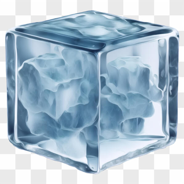 Download Translucent Ice Cube with Intricate Texture Cartoons Online ...