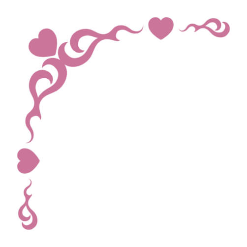 Download Pink Heart Decorative Border Borders & Corners Online ...