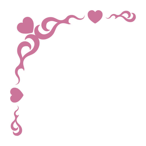 Download Decorative Pink Heart Border Design Borders & Corners Online ...
