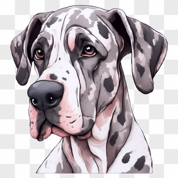 Télécharger Portrait de Grand Danois Dessins animés En Ligne - Creative ...