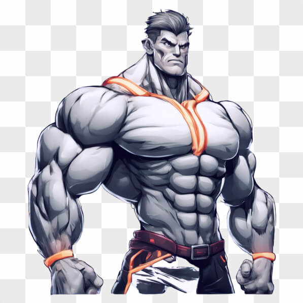 Download Stylized Superhero Character with Muscular Build Cartoons ...