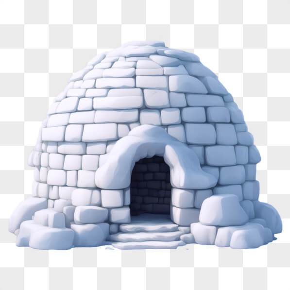 Download Stylized Igloo Made of Snow Blocks Cartoons Online - Creative ...
