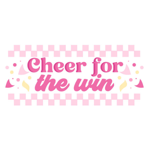 Download Cheer for the win graphic design Quotes Online - Creative Fabrica
