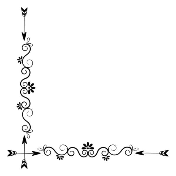 Download Decorative Black and White Border Design Borders & Corners ...