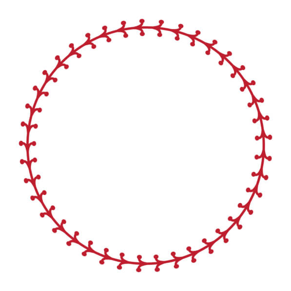 Download Circular Red Decorative Border Frames Online - Creative Fabrica