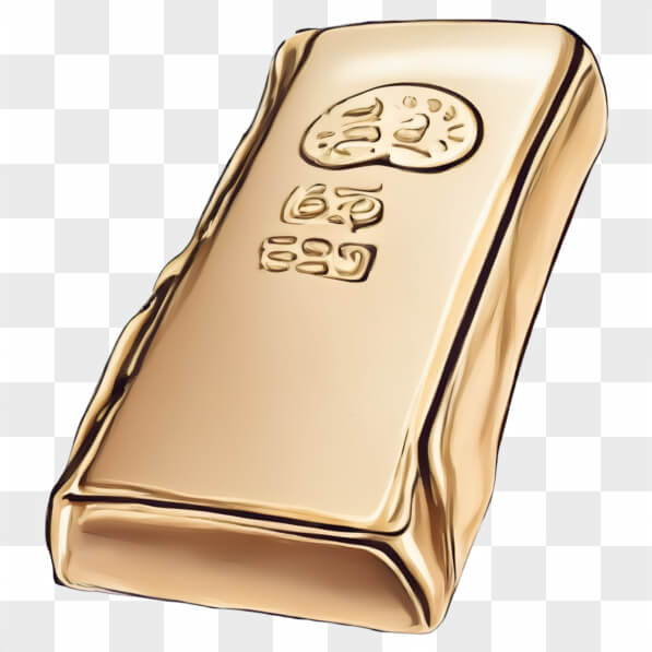 Download Gold Bar with Embossed Markings Cartoons Online - Creative Fabrica