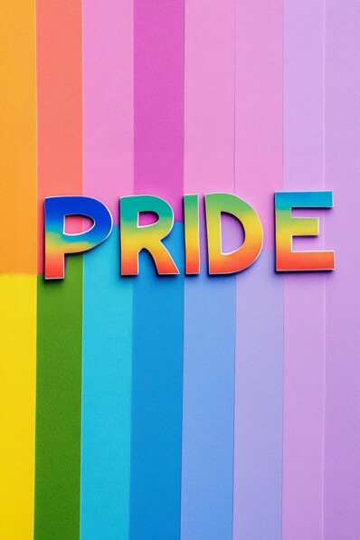 Baixe Exibição 'PRIDE' Colorida em Fundo Pastel Backgrounds - Creative ...