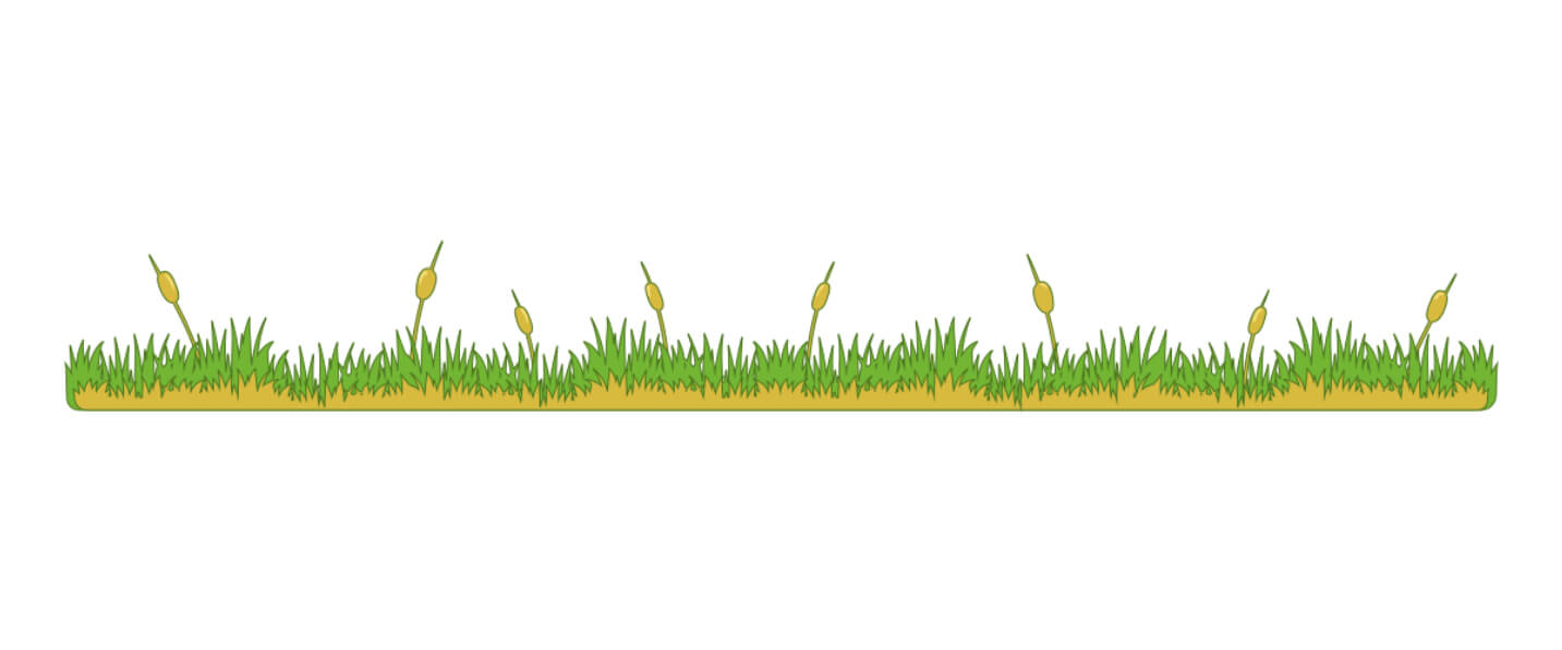 Download Grass and Cattails Border Borders & Corners Online - Creative ...