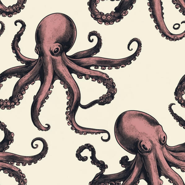 Download Vintage Octopus Pattern Patterns Online - Creative Fabrica