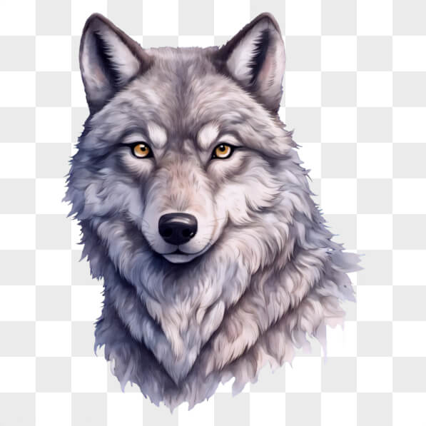 Download Majestic Wolf Portrait Cartoons Online - Creative Fabrica