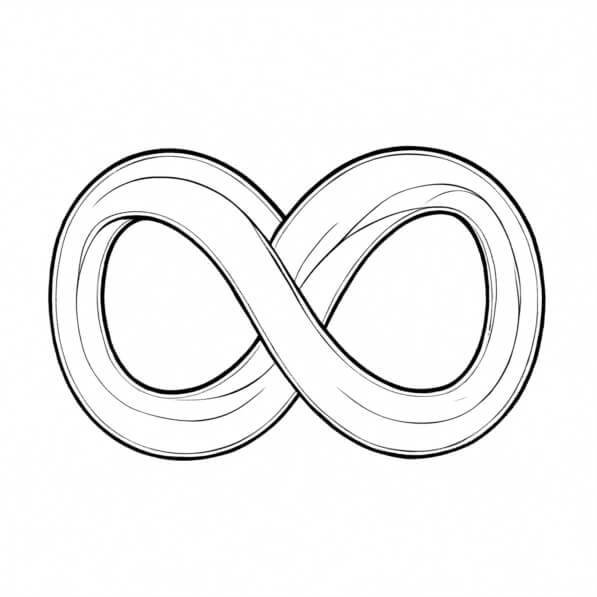 Download Infinity Symbol Coloring pages Online - Creative Fabrica