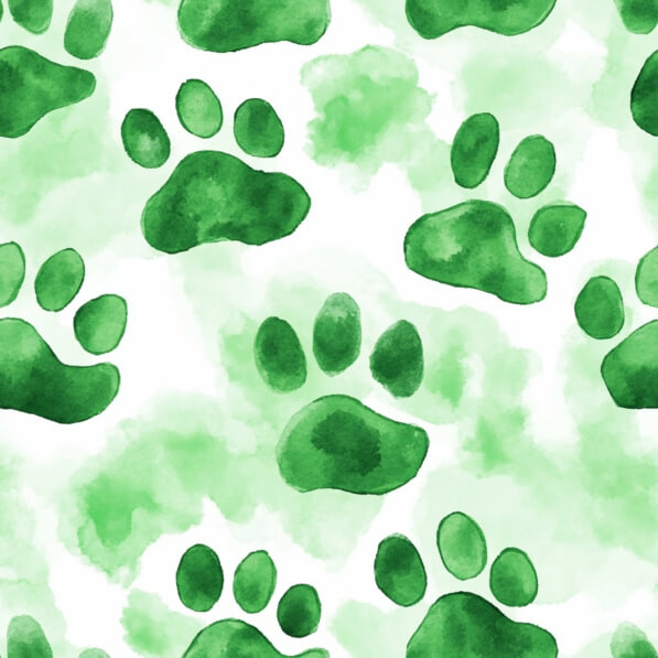 Download Green Paw Print Pattern Patterns Online - Creative Fabrica
