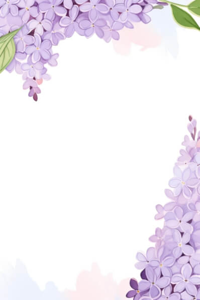 Download Lilac Flowers Border Illustration Backgrounds Online ...
