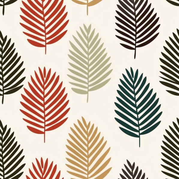 Download Stylized Leaf Pattern Patterns Online - Creative Fabrica