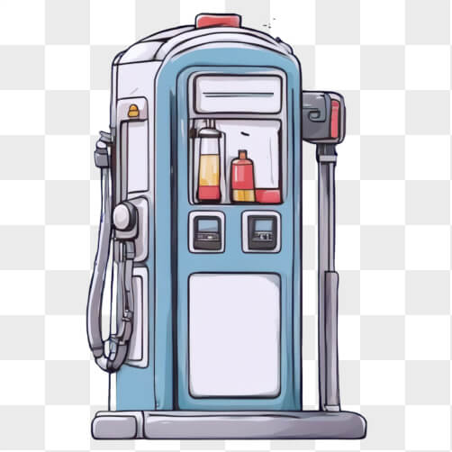 Download Vintage Gas Station Pump Cartoons Online - Creative Fabrica