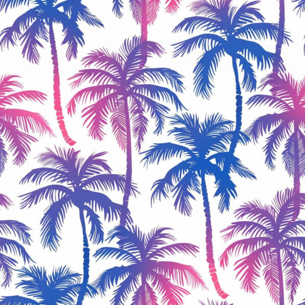 Download Colorful Palm Tree Pattern Patterns Online - Creative Fabrica