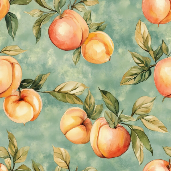 Download Watercolor Peaches Pattern Patterns Online - Creative Fabrica