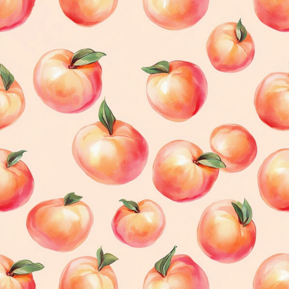 Download Watercolor Peaches Pattern Patterns Online - Creative Fabrica