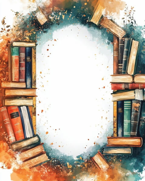 Download Watercolor Stacked Books Illustration Backgrounds Online ...