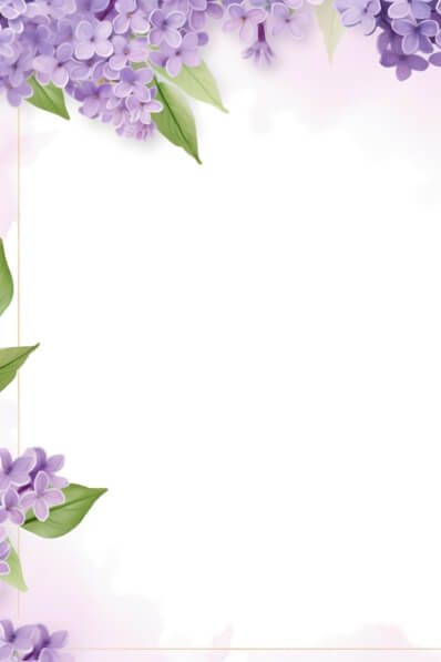 Download Floral Border with Lilac Flowers Backgrounds Online - Creative ...