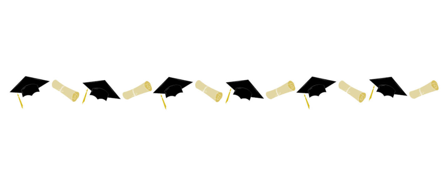 Download Graduation Caps and Diplomas Pattern Frames Online - Creative ...