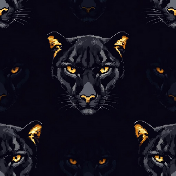 Descarga Patrón de Pantera Estilizado Patrones En Línea - Creative Fabrica