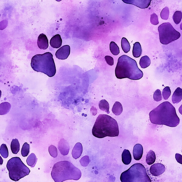 Download Watercolor Purple Paw Print Pattern Patterns Online - Creative ...