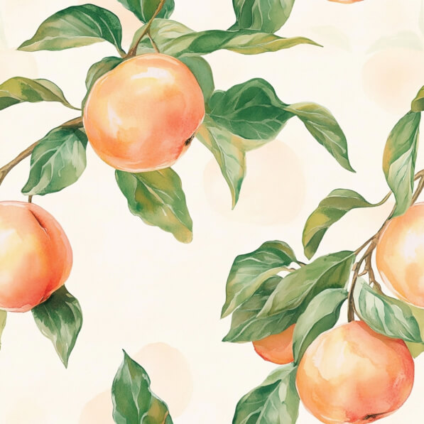 Download Botanical Illustration of Oranges and Leaves Patterns Online ...