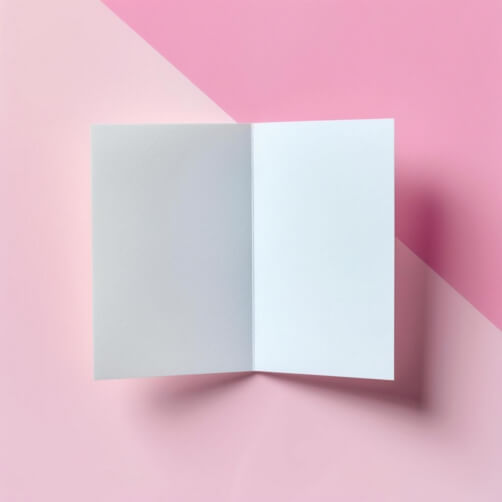 Download Blank White Greeting Card on Pink Background Mockups Online ...