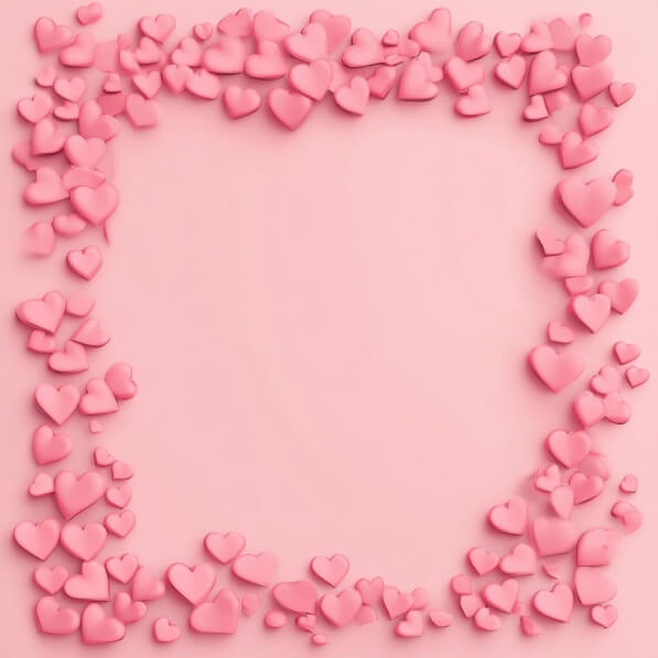 Download Pink Hearts Frame on Pink Background Backgrounds Online ...