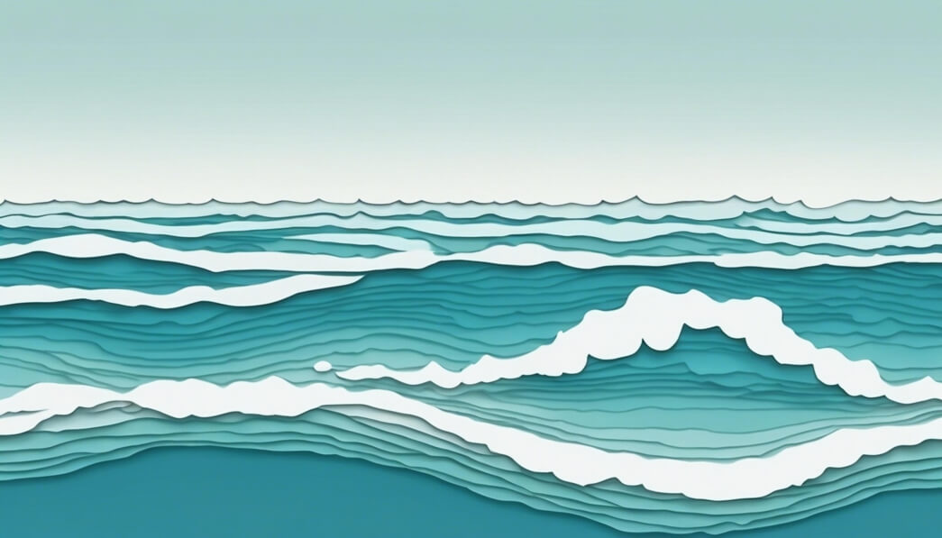 Download Stylized Ocean Waves Backgrounds Online - Creative Fabrica