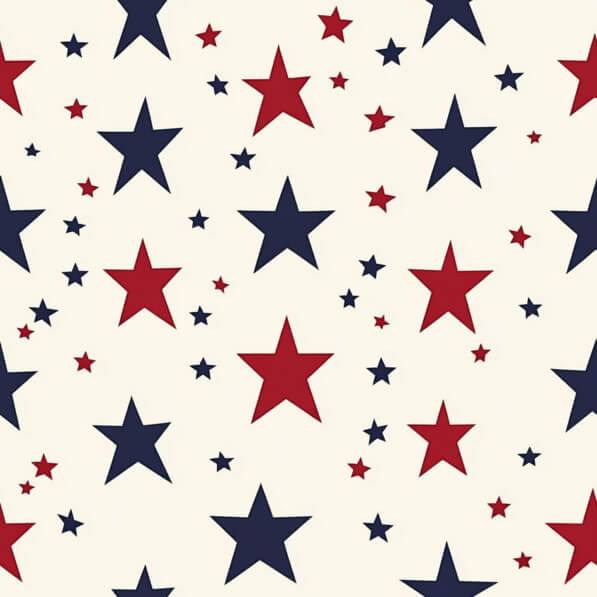 Download Pattern of Red and Navy Blue Stars on Cream Background ...