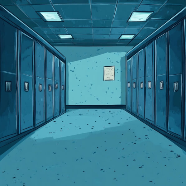 Download Locker Room with Blue Lockers Backgrounds Online - Creative ...