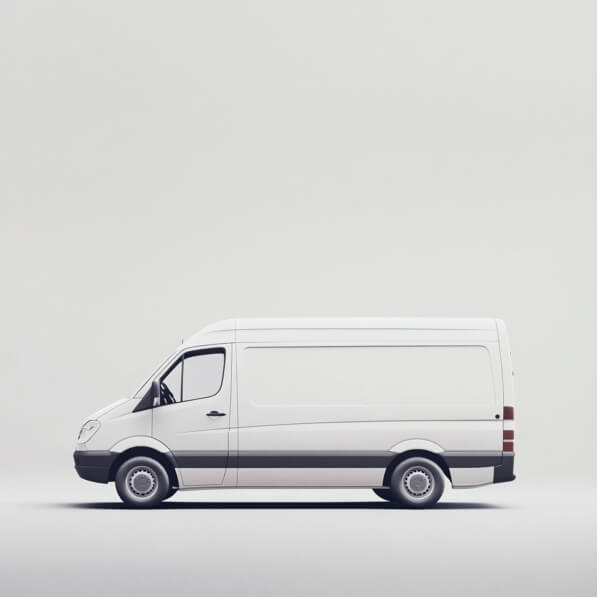 Download White Commercial Van Side View Mockups Online - Creative Fabrica