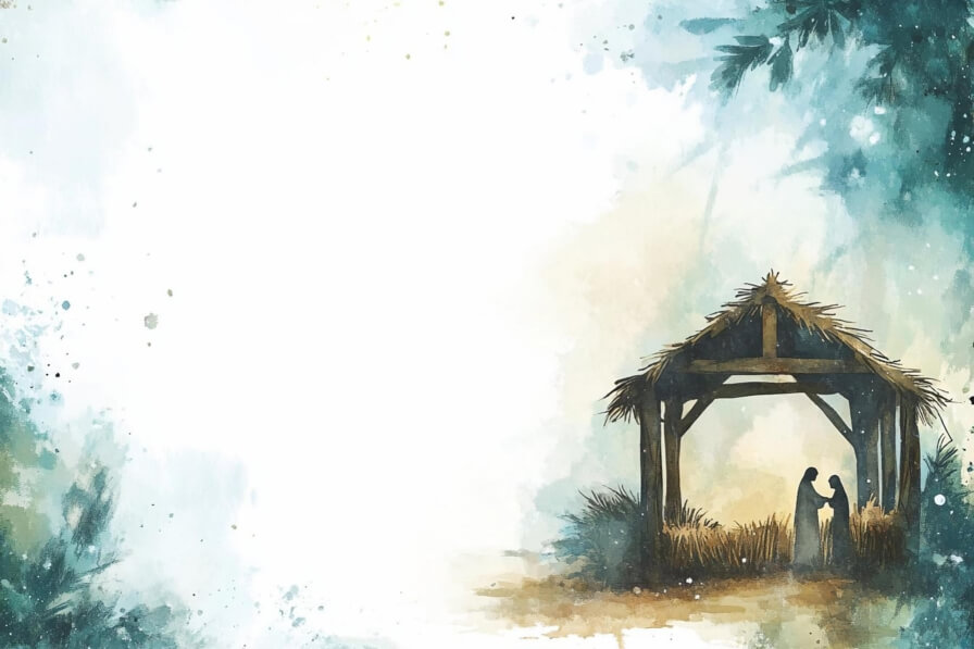 Download Nativity Scene in Watercolor Backgrounds Online - Creative Fabrica