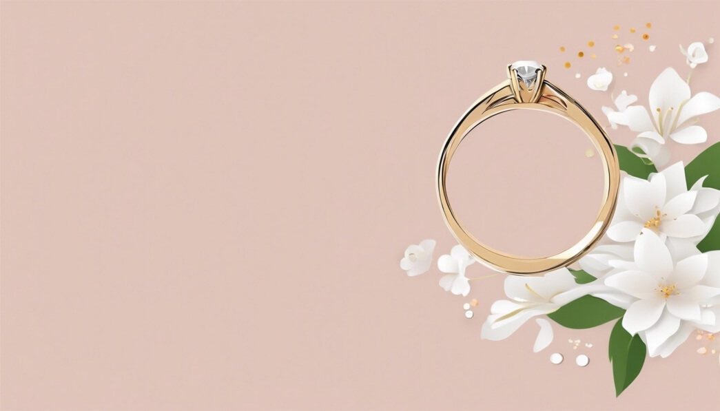 Download Elegant Engagement Ring with Flowers Backgrounds Online ...