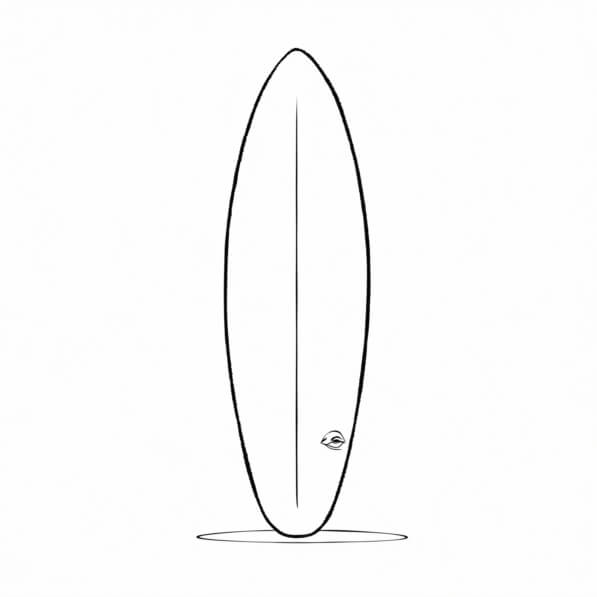 Download Stylized Surfboard Outline Coloring pages Online - Creative ...