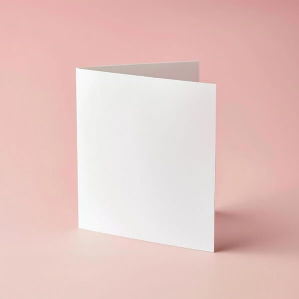 Pobierz narzędzie Pusta biała karta powitalna na różowym tle Mockups ...