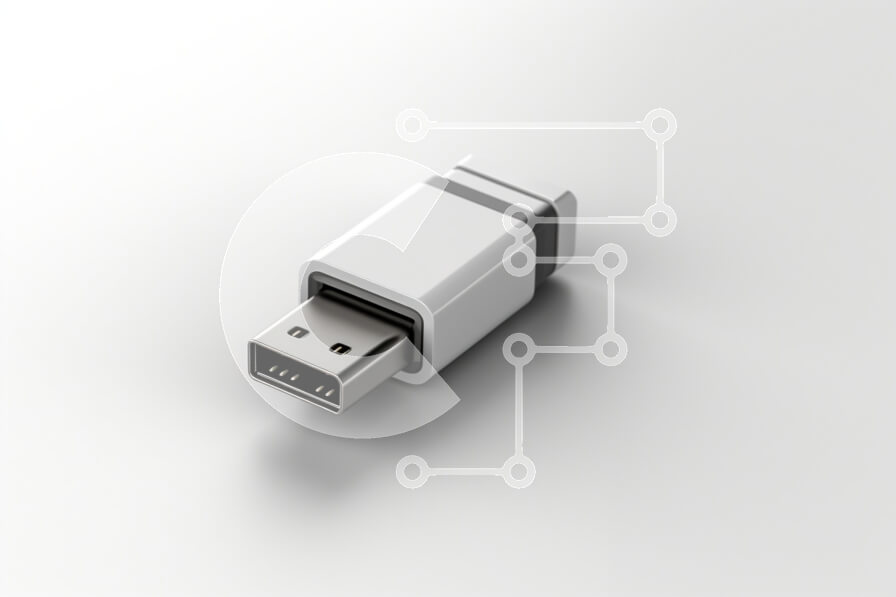 Baixe Conector USB Moderno em Superfície Clara Fotos de Banco de ...